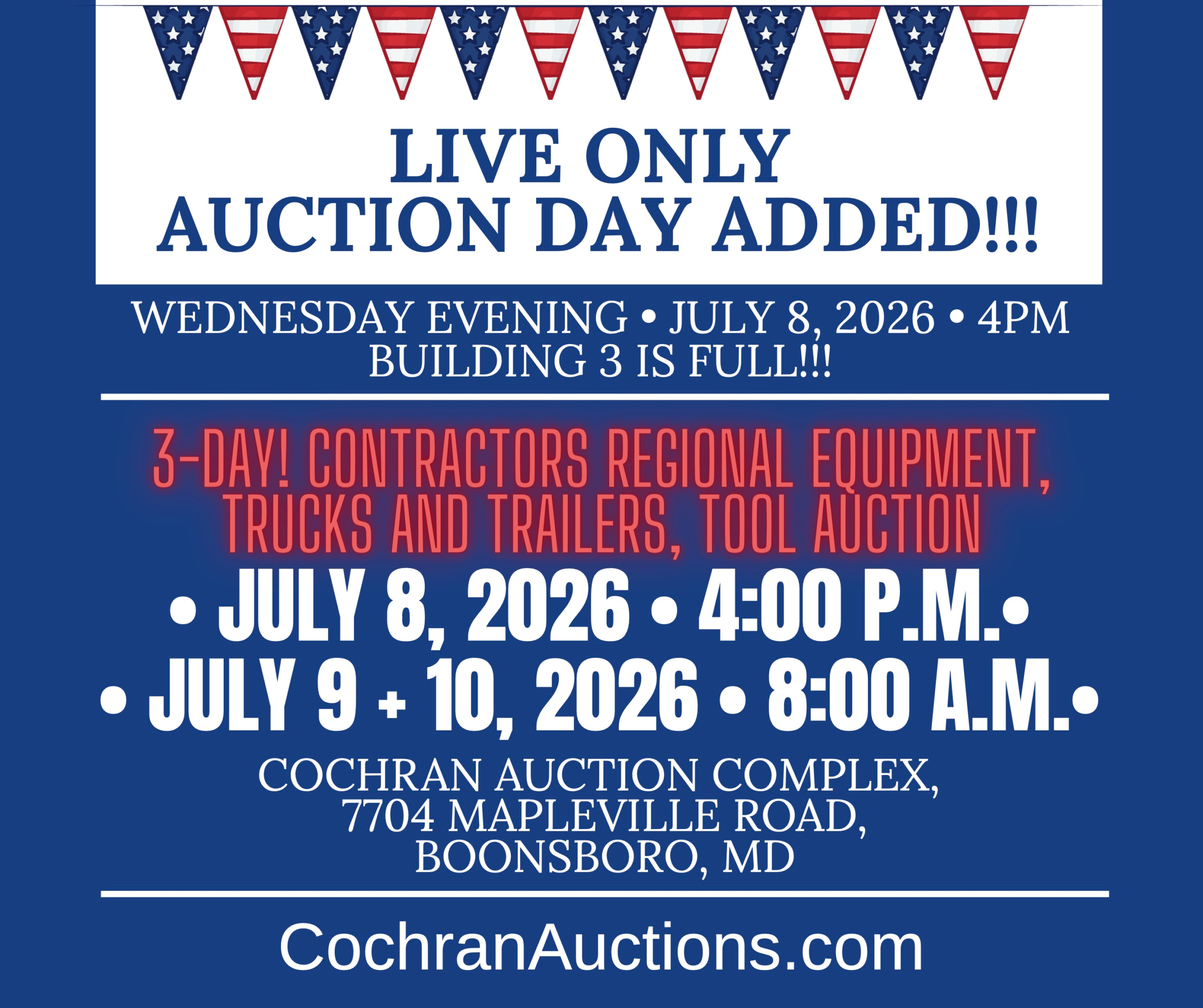 Upcoming Auctions - Cochran Auctions